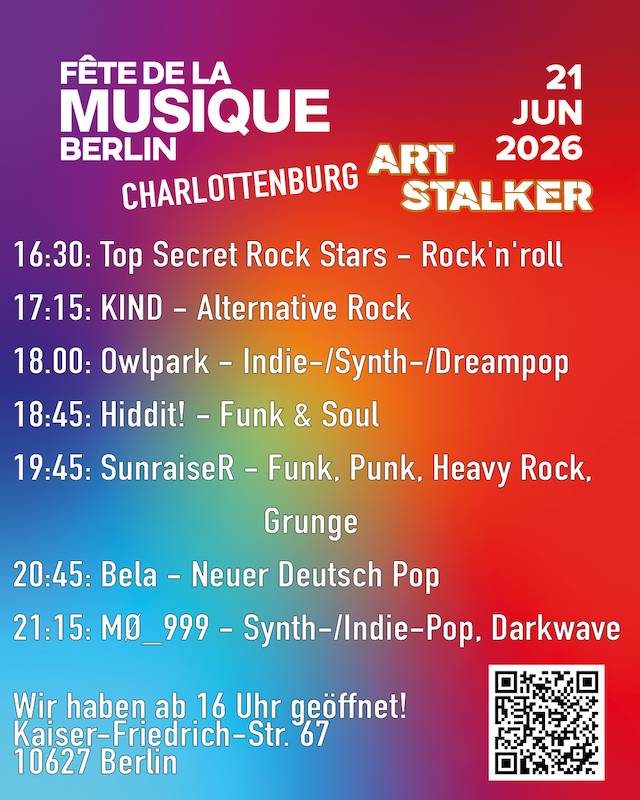 Fête de la Musique 2026 in Berlin Charlottenburg - LINE UP: Top Secret ...